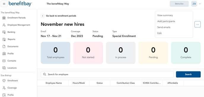Monitoring Enrollments
